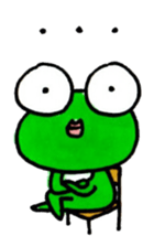 Mr.AKIREKAERU (Disgusted Frog) by fujiko sticker #11503784