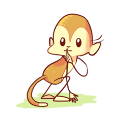 Bibo the Monkey by yoohooyeuhie sticker #11603106
