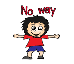 The cute boy and girl variety feeling. by Prapart Lapet sticker #11711487