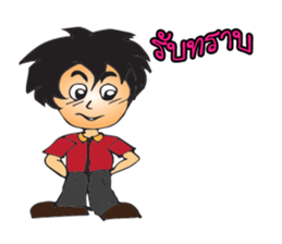 The cute boy and girl variety feeling. by Prapart Lapet sticker #11711507