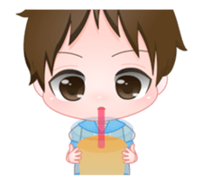 Animated! Question Boy by JTECH sticker #11854954