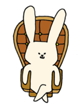 Dad rabbit and child rabbit by Shigeshige sticker #12097606