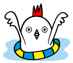 A crooked chicken - life by (c)_zoe sticker #12103786