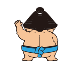 sumo wrestler "rikichikun2" by kuroao sticker #12133490