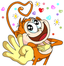 Imo the Giving Monkey by Twiggy Lam sticker #12262062