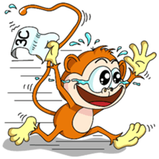 Imo the Giving Monkey by Twiggy Lam sticker #12262095