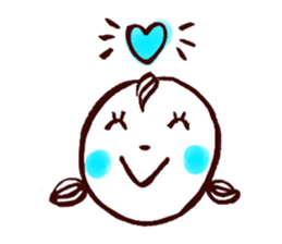 To ground color cheek by cheek sticker #12321069