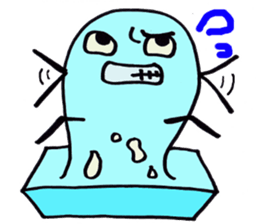 HONEST Rice cake . Kansai dialect by shrimp and Ox tougue sticker #12322579