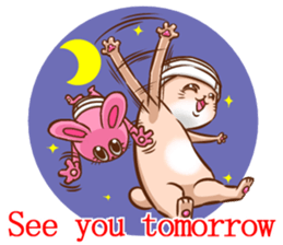 Life of no ear rabbit by haradamaruko sticker #12339053
