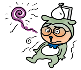 KIGURUMI middle-aged man by Takagi Hyde sticker #12359852