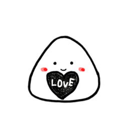 Rice ball of Japan by tamamiri sticker #12398043