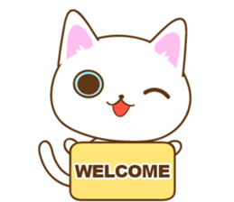 Sticker everyday pose of cat by hyakubi sticker #12506727