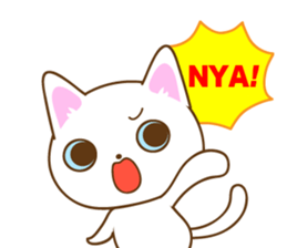Sticker everyday pose of cat by hyakubi