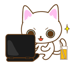 Sticker everyday pose of cat by hyakubi sticker #12506750