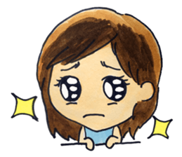 Unique Brainwave Girl by Mr. Sit down plz sticker #12549210