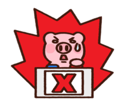 hodor pig animated by Takashi Sugisaka sticker #12975767