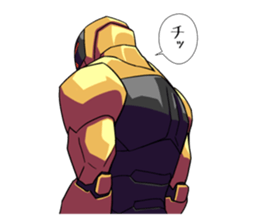 Negative Robot by Maskedman sticker #13079066