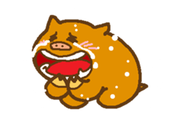 Japanese wild boar life(animation) by Inorin sticker #13118532