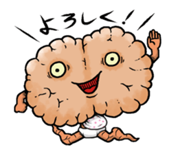 The Internal organs by yoshimaru yamada sticker #13147359