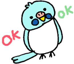 Parakeet of Pico by Junko O sticker #13540810