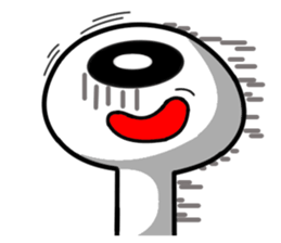 one eye alien sticker by vir9 sticker #13718999