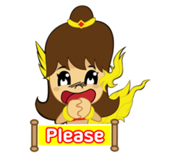 Kuman noi (English Version) by Bahntoonthai Studio sticker #13806362