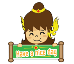 Kuman noi (English Version) by Bahntoonthai Studio sticker #13806366