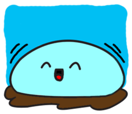 MOCHI MUCHI (MIZU MOCHI WATER CAKE) by Glossy cute sticker #13872457