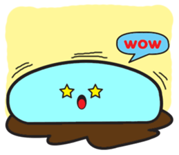 MOCHI MUCHI (MIZU MOCHI WATER CAKE) by Glossy cute sticker #13872467