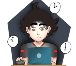 Tom the architecture student by Ritoem sticker #14437681