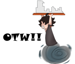 Tom the architecture student by Ritoem sticker #14437691