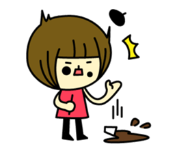 MARI and HANA sisters Sticker by manjiro sticker #14475093