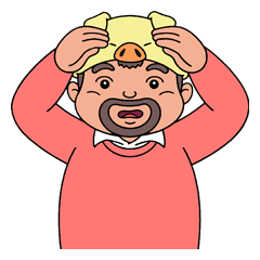 Piggy-head dad by Piggy-head dad