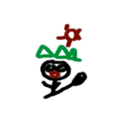 Handwriting Stickman Sticker by hatosan sticker #14885479