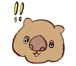 relaxing relaxing Mr.Wombat by pecopeco sticker #15052005