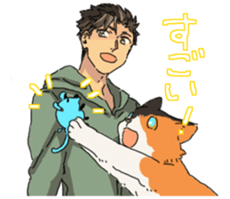 Calico Cat&Japanese Boy by nekonokimochi inunokimochi