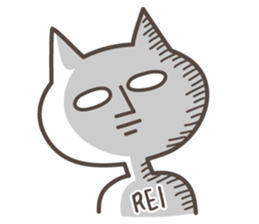 REI's basic pack,cute kitten by AOI PUN sticker #15090846