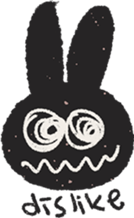 Lovely Pink Rabbit Korean Emoji 2 by merrilyours