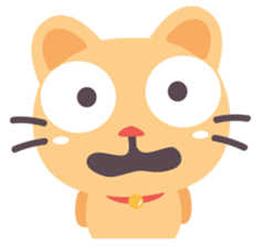 Coco the sleepy eyes cat by Francis Gading sticker #15534450