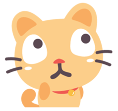 Coco the sleepy eyes cat by Francis Gading sticker #15534454