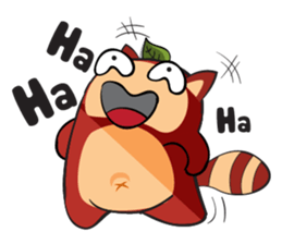 COCO - THE RED RACCOON by Phan Dieu Xuan sticker #15670497