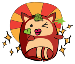 COCO - THE RED RACCOON by Phan Dieu Xuan sticker #15670497