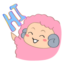 Ms. Sheep Expressions by Amojee Inc sticker #15840192