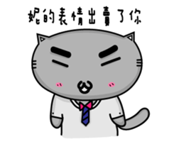 Gary cat & bye bye rabbit Office worker by mina liu