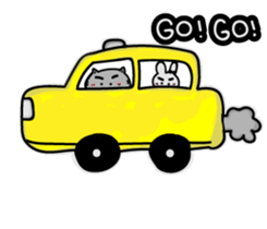 Gary cat & bye bye rabbit together by mina liu