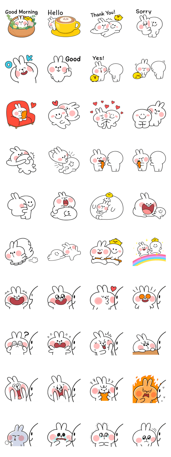 Spoiled Rabbit 9 [ENG] สติ๊กเกอร์ไลน์ ของแท้ 100% ลิขสิทธิ์แท้ ไม่มีวัน ...