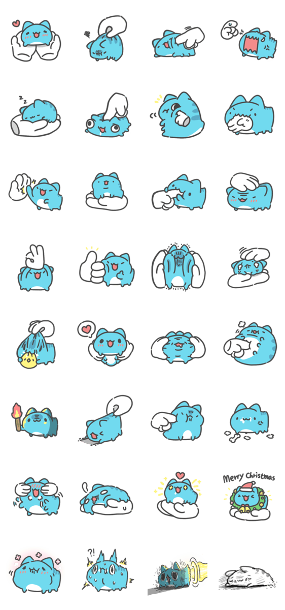 BugCat-Capoo mini Capoo and hand สติ๊กเกอร์ไลน์ ของแท้ 100% ลิขสิทธิ์ ...