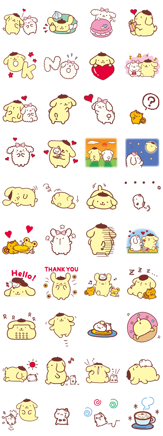 Pompompurin and Friends - LINE Stickers