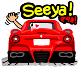 Reaction of a car2. by ARTUTSUNOMIYA sticker #11634143