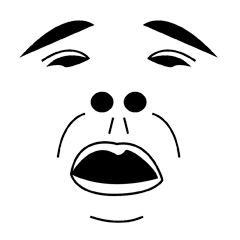 Ugly Face Man - Creators' Stickers